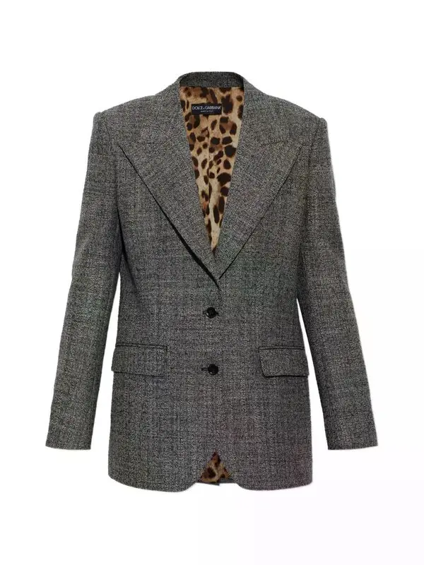 Dolce & Gabbana Single-breasted Wool Blazer