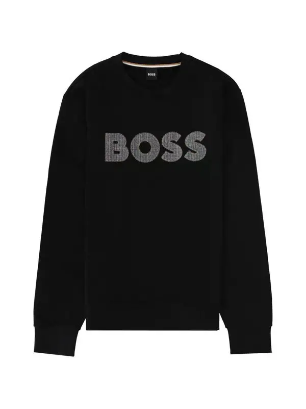 BOSS Logo-patch Sweater - Black