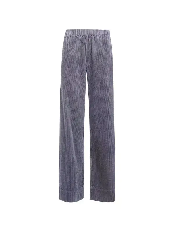 JCSOPHIE Corduroy Wide-leg Trousers - Grey