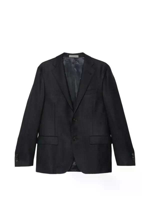 Corneliani Check-pattern Single-breasted Suit - Blue