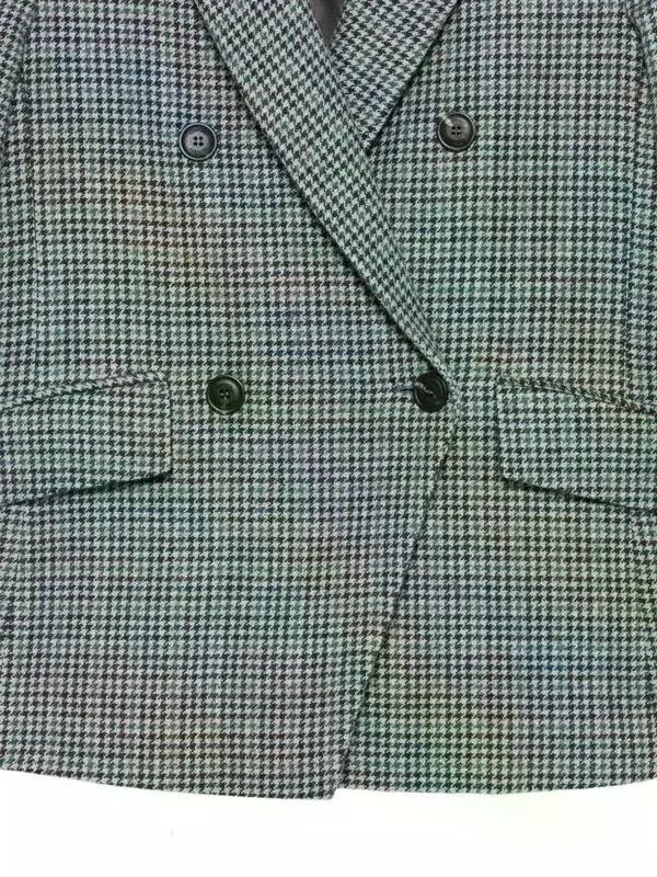 Eleventy Houndstooth Double-breasted Jacket