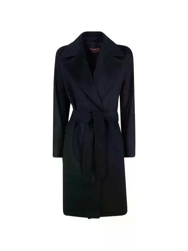 Max Mara Double-breasted Belted Coat - Black