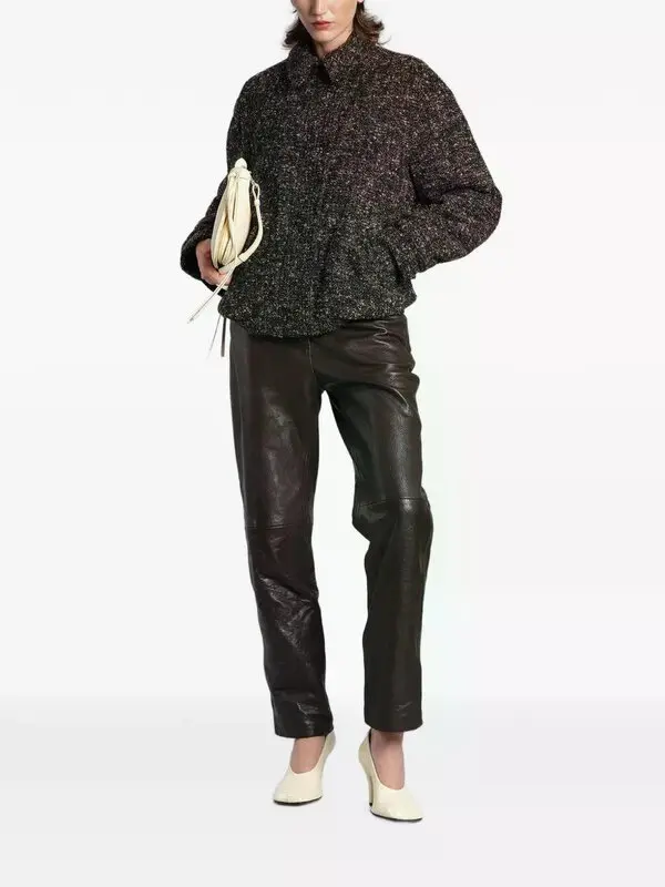 Magda Butrym Bouclé Button-up Jacket - Brown