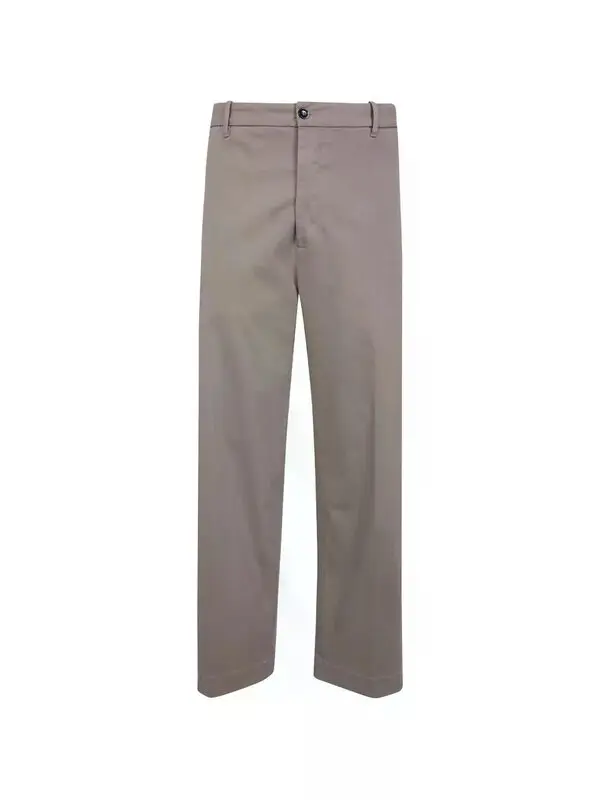 NINE:INTHE:MORNING Wide-leg Trousers - Neutrals