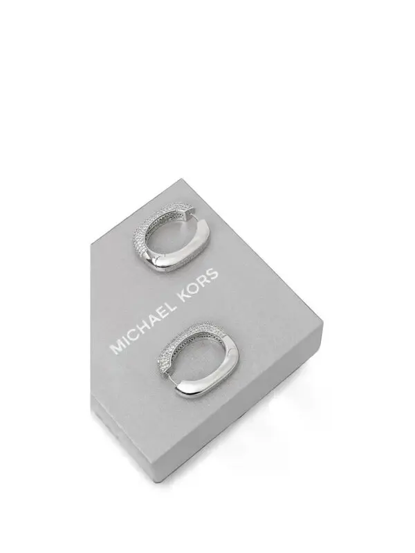 Michael Kors Pavé Square Hoop Earrings