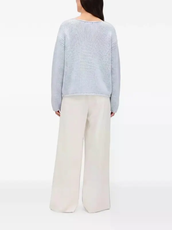 Another Tomorrow Draped Knit Sweater