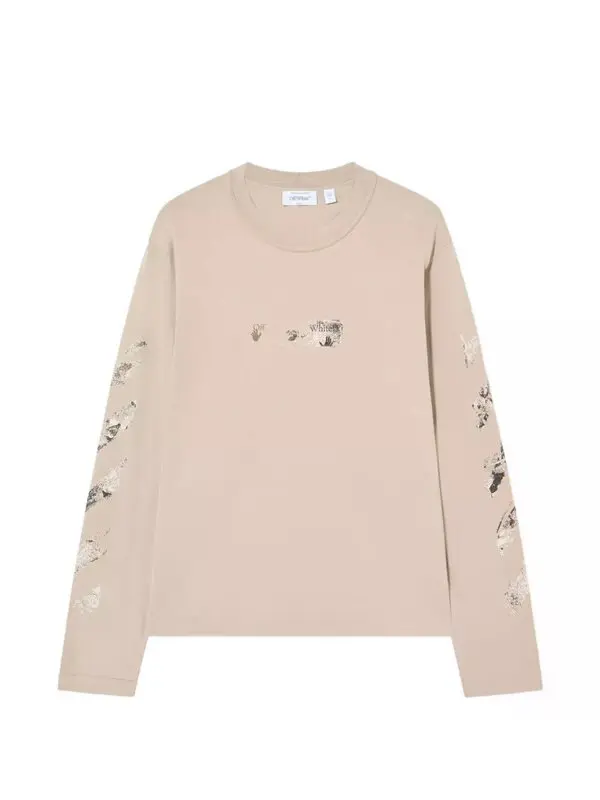 Off-White Spices Arrow Regular Long-sleeve T-shirt - Neutrals