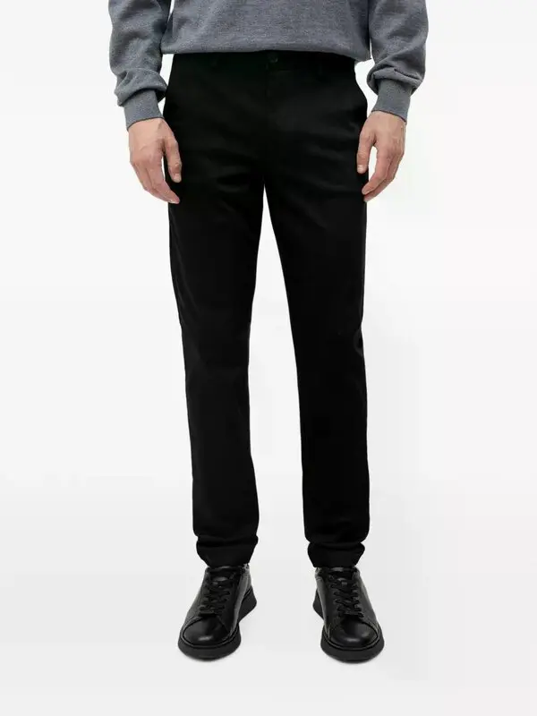 BOSS Straight-leg Chino Trousers - Black