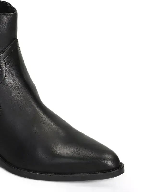 JULIE DEE Panelled Leather Boots