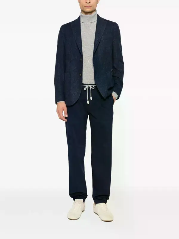Eleventy Single-breasted Notch-lapel Blazer