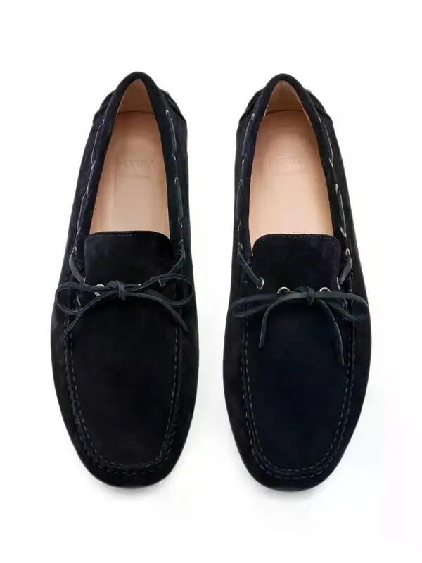 FORSA Bow-detail Suede Loafers