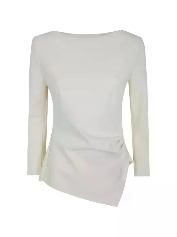 Chiara Boni La Petite Robe Kyung Ruched Asymmetric Top - Neutrals