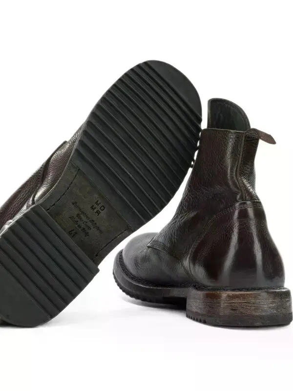 Moma Lace-up Leather Ankle Boots