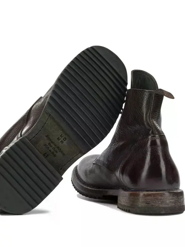 Moma Lace-up Leather Ankle Boots