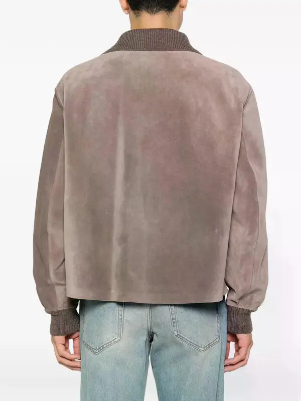 JW Anderson Logo-detail Leather Jacket
