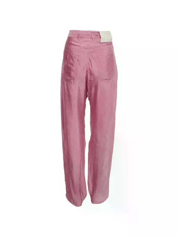 MAISON MARGIELA Crinkled Satin Trousers