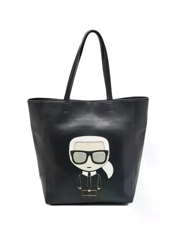 Karl Lagerfeld K/ikonik Leather Tote Bag