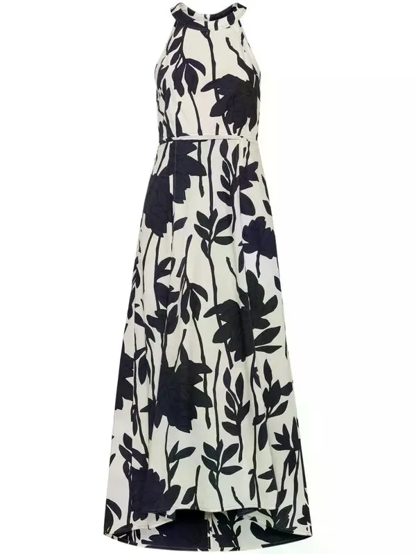 Brunello Cucinelli Sleeveless Floral Print Midi Dress