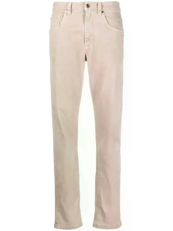 Brunello Cucinelli Rolled Cuff Trousers - Neutrals