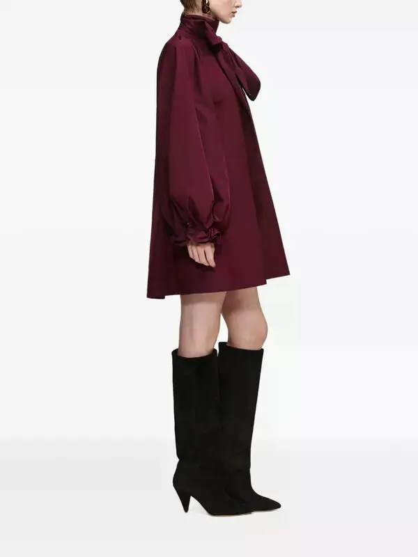Essentiel Antwerp A-line Mini Dress With Pussy-bow Neckline