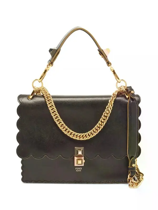 Fendi Medium Kan I Scalloped Shoulder Bag