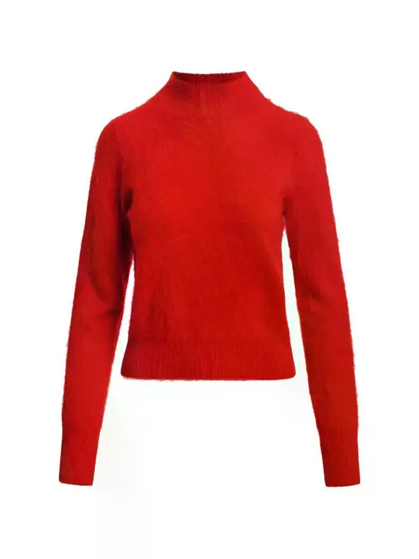 Essentiel Antwerp Karacas Ribbed-trim Sweater - Red