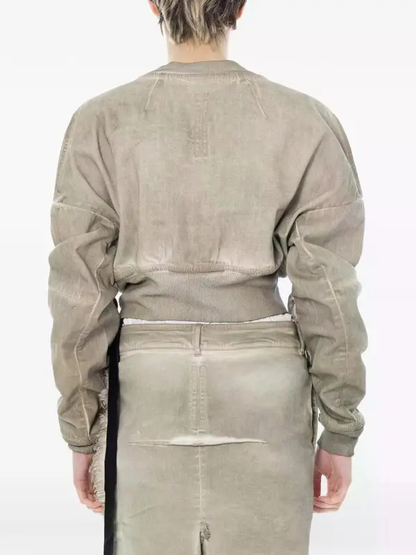 Rick Owens Flight Long-sleeve Cropped Bomber Jacket