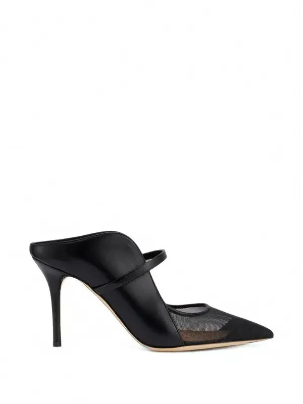 MALONE SOULIERS Maureen Mesh-panel Heeled Mules
