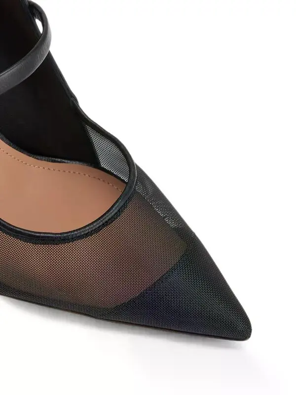 MALONE SOULIERS Maureen Mesh-panel Heeled Mules