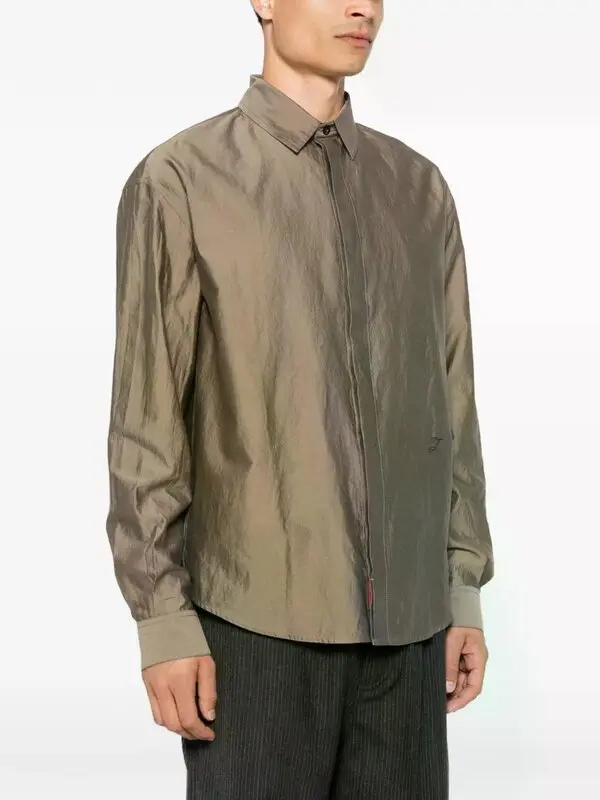 Jacquemus Logo-embroidered Concealed-fastening Shirt