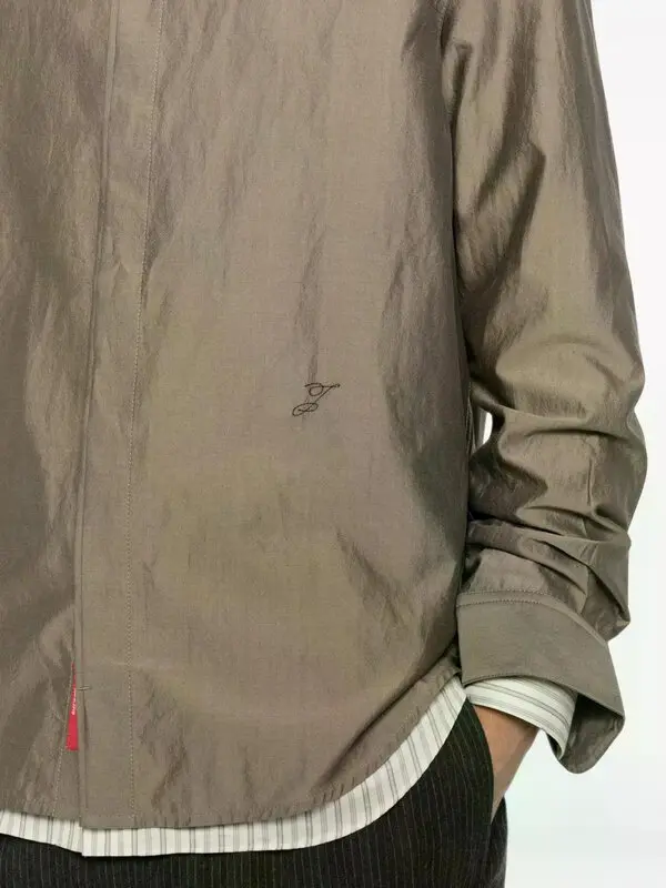 Jacquemus Logo-embroidered Concealed-fastening Shirt