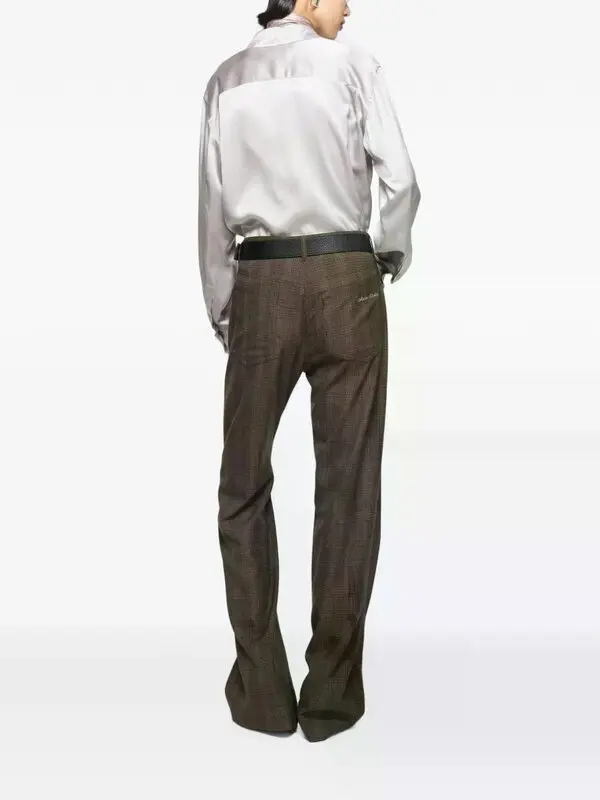 Acne Studios Tailored Wool Check Trousers