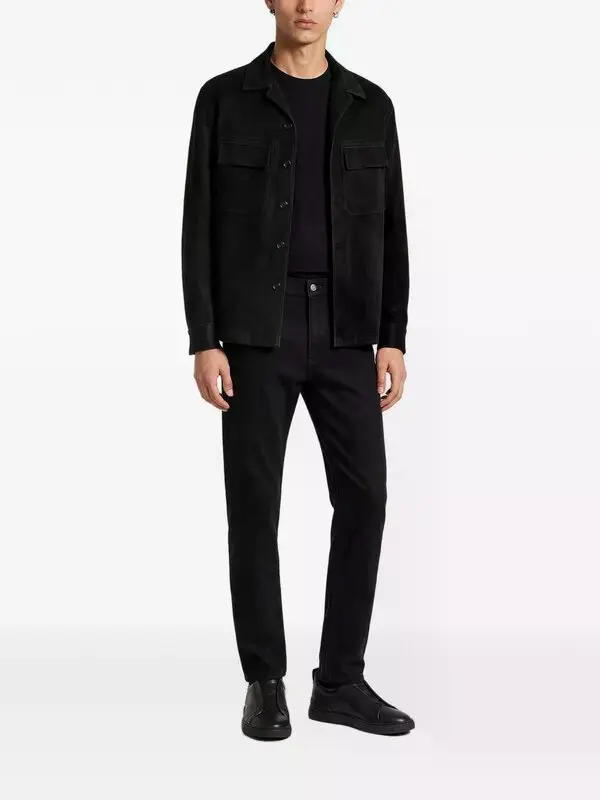Zegna Suede Elbow-patch Jacket