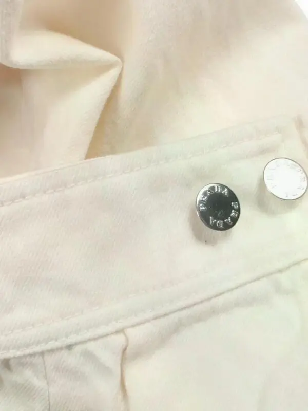 Prada 2000s Logo-plate Cropped Denim Jacket