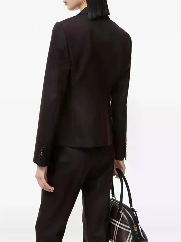 Burberry Check Wool Tailored Jacket