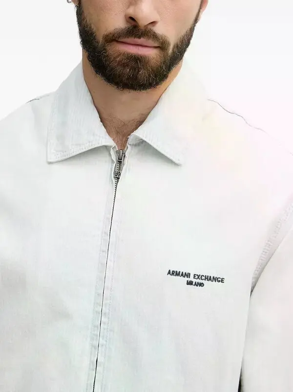 Armani Exchange Logo-embroidered Zip-up Jacket
