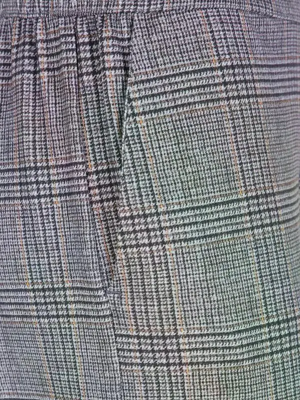 WHYCI Check-print Trousers