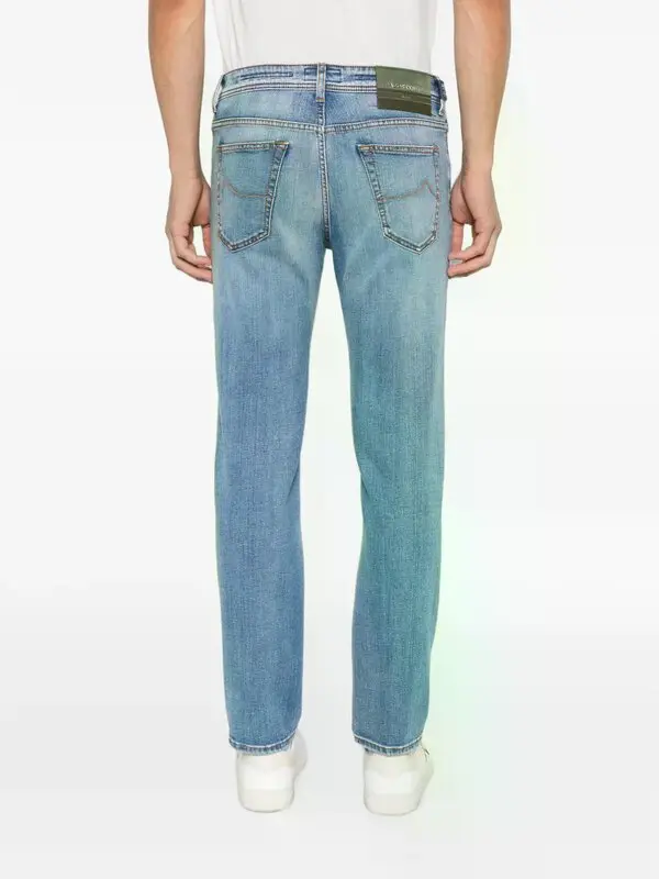 Jacob Cohen Logo-patch Straight-leg Jeans