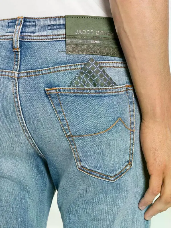 Jacob Cohen Logo-patch Straight-leg Jeans