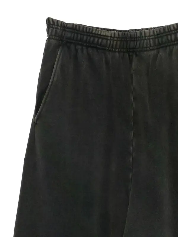 ENTIRE STUDIOS Faded Effect Elasticated Waist Track Pants - Black
