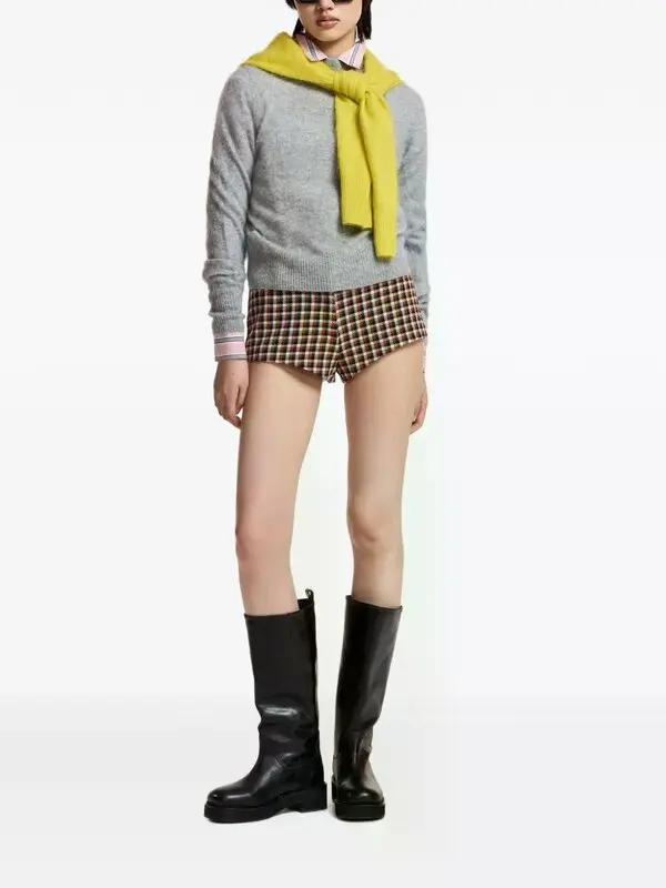 Essentiel Antwerp Stand-up Collar Ribbed-trim Sweater