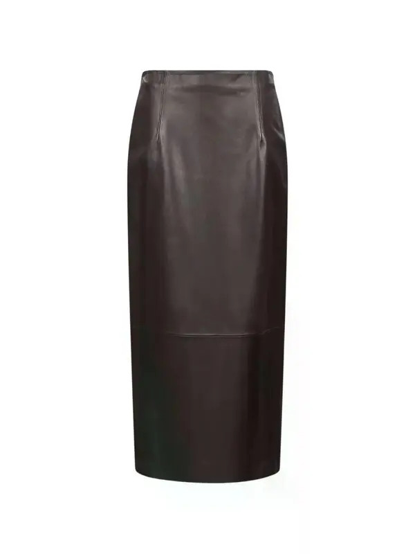 Loulou De Saison Leather Pencil Maxi Skirt