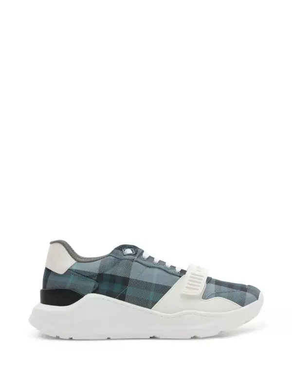 Burberry Checked Leather Sneakers