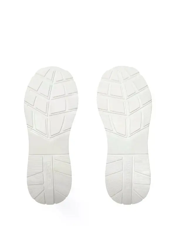 Burberry Checked Leather Sneakers