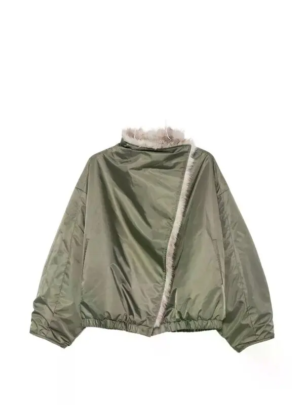 THE FRANKIE SHOP Faux-fur Trim Reversible Jacket - Neutrals