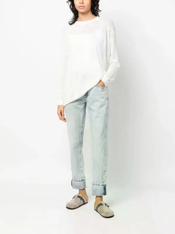 Brunello Cucinelli Straight-leg Jeans With Rolled Cuffs
