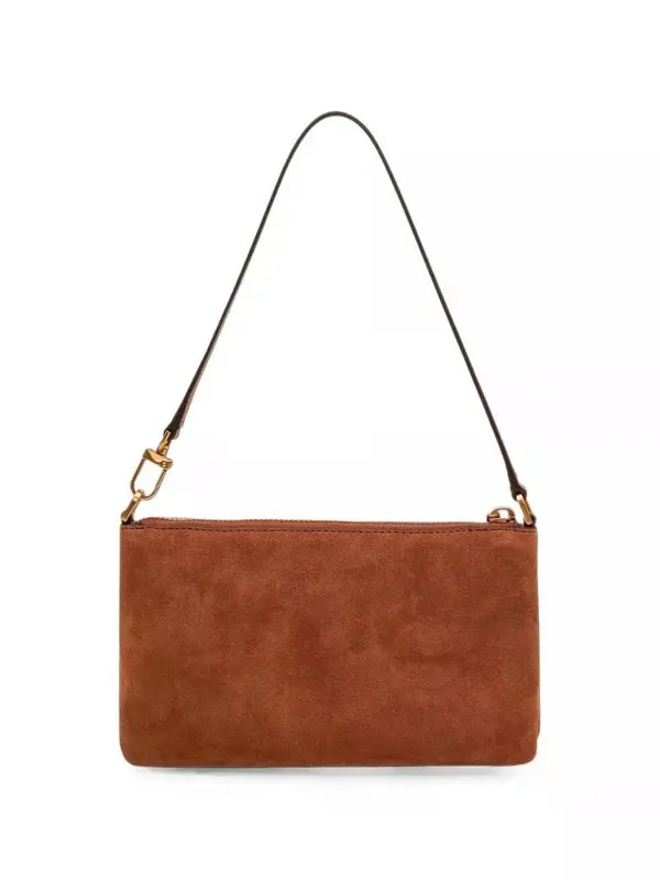 Michael Kors Jet Set Woven Leather Clutch Bag - Brown