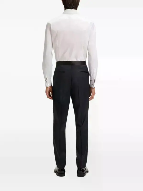 BOSS Slim-fit Tuxedo Trousers With Silk-blend Trims