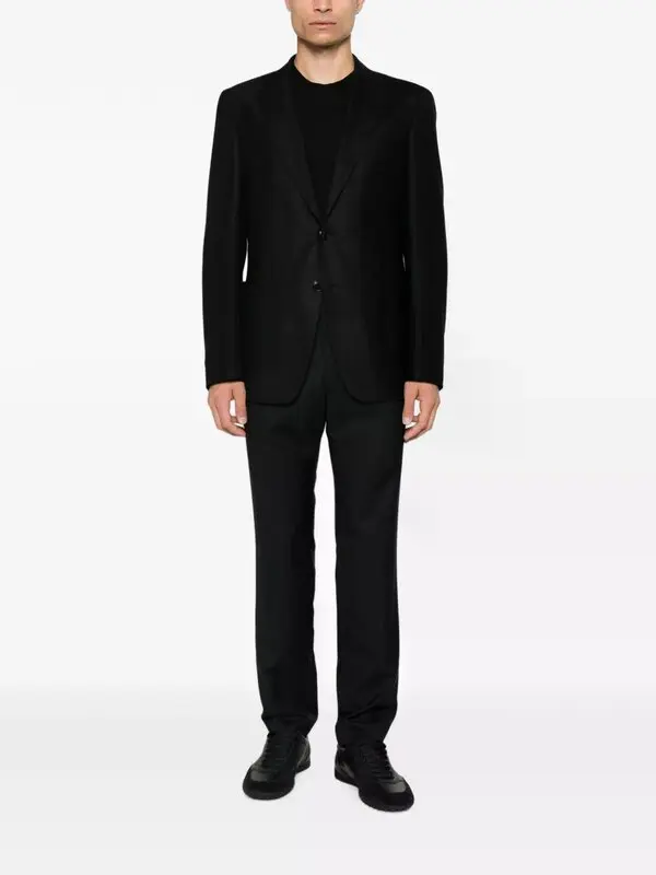 BOSS Textured Single-breasted Blazer - Black