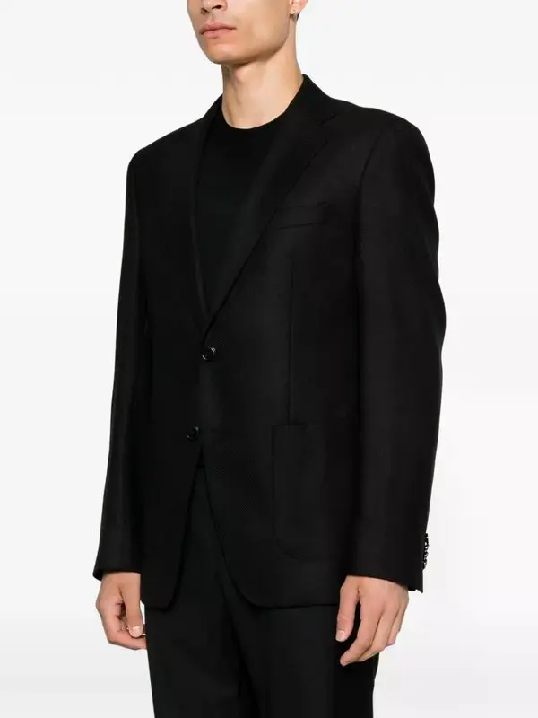 BOSS Textured Single-breasted Blazer